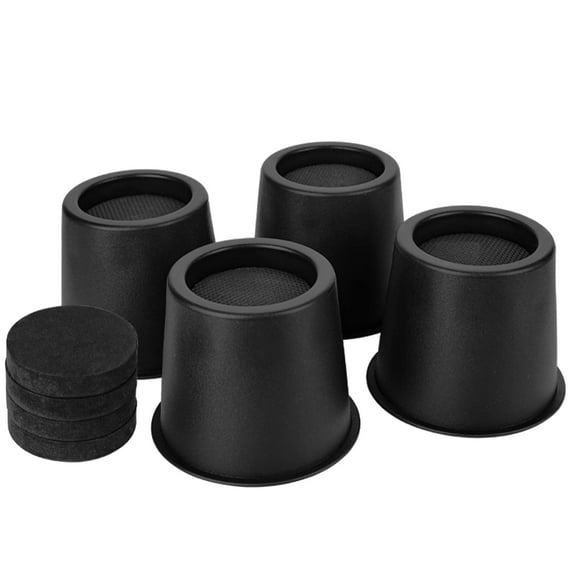 4 Inch Round Bed Risers for Furniture Heavy Duty 10000 lbs Weight ...