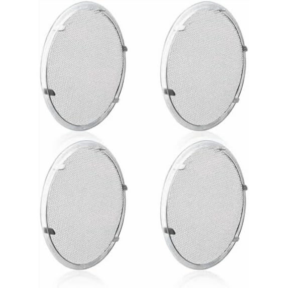 4 Inch, Round Open Screen Vent, Tab Style, Mill Finish, 4 Pack$$Tools ...