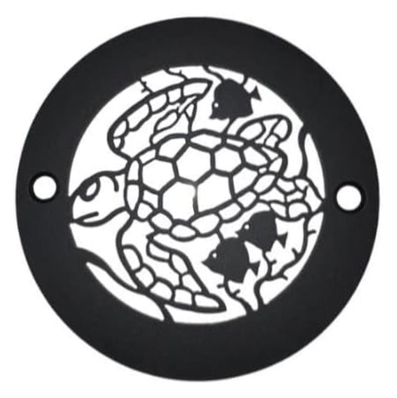 4 Inch Round Shower Drain Cover, Turtle Design (Matte Black) - Walmart.com