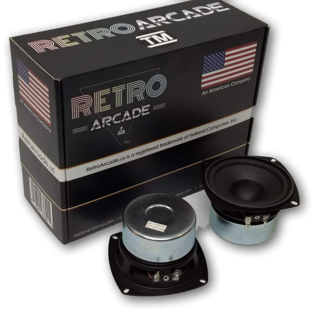 Retro Arcade Round 30W RMS 8 Ohm HiFi Stereo Car Speaker - Walmart.com