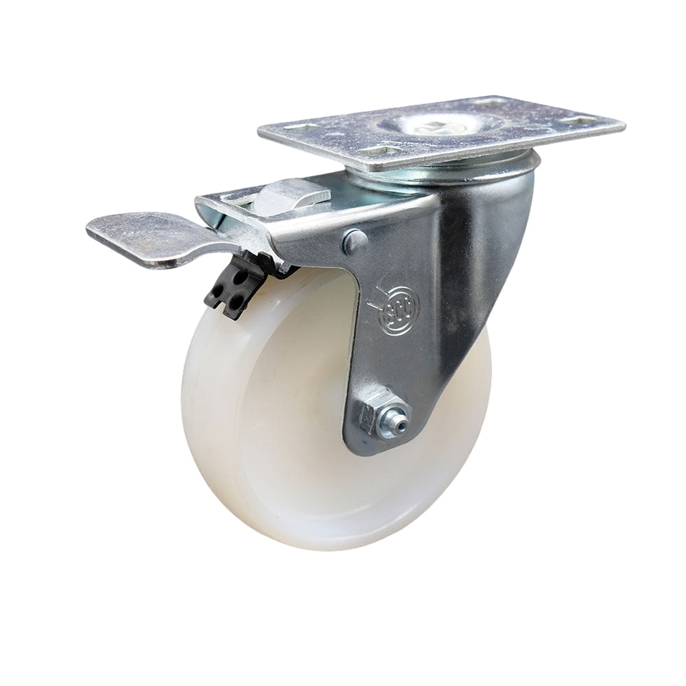 4 Inch Nylon Wheel Swivel Top Plate Caster with Total Lock Brake ...