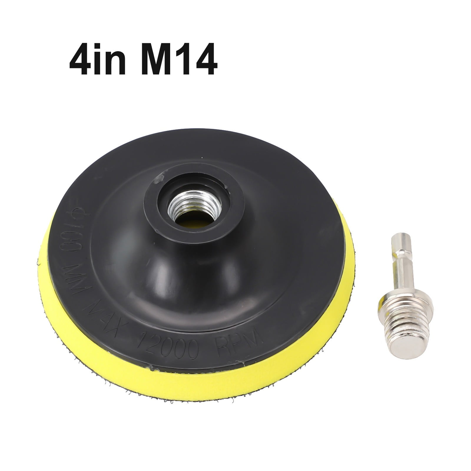 4 Inch Self-adhesive Backing Pad Polishing Plate with 14mm Thread ...