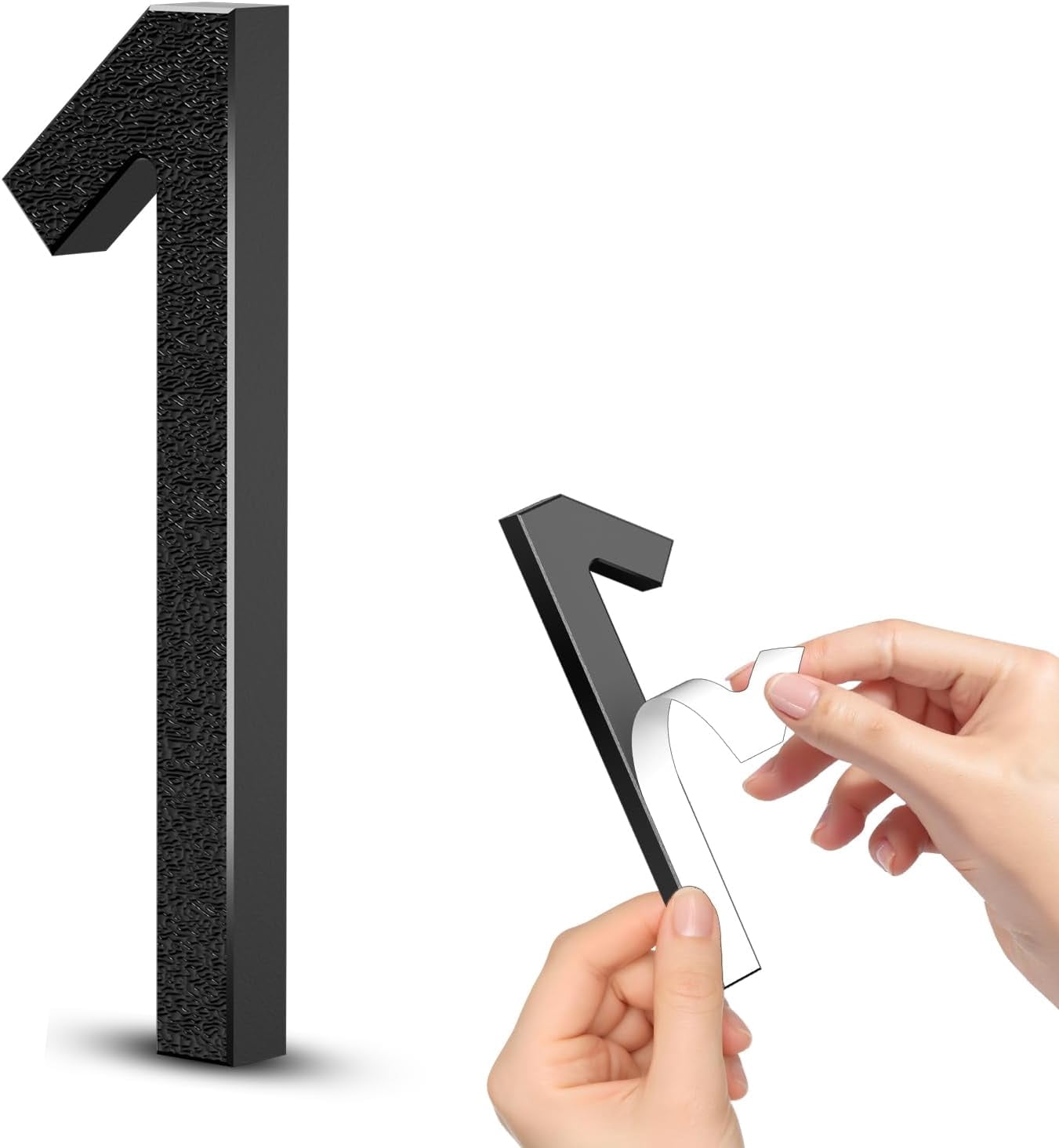 4 Inch Self-adhesive House Numbers, Modern Floating Address Numbers ...