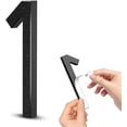 4 Inch Self-adhesive House Numbers, Modern Floating Address Numbers ...