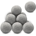 4 Inch, Set of 12 Round Fire Stones, for Indoor and Outdoor Fire Pits ...