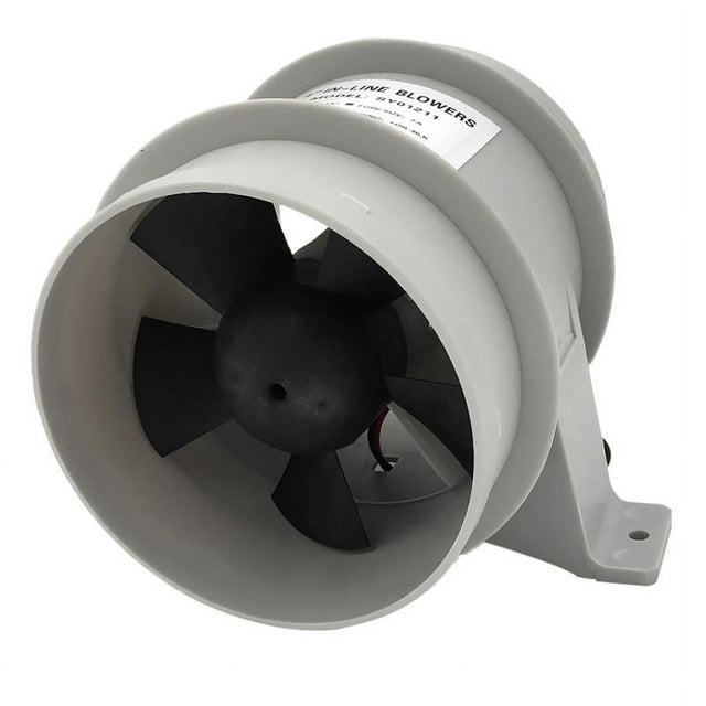 4 Inch Silent Inline Blower, 12V Quiet Air- Fan for Air Circulation in ...