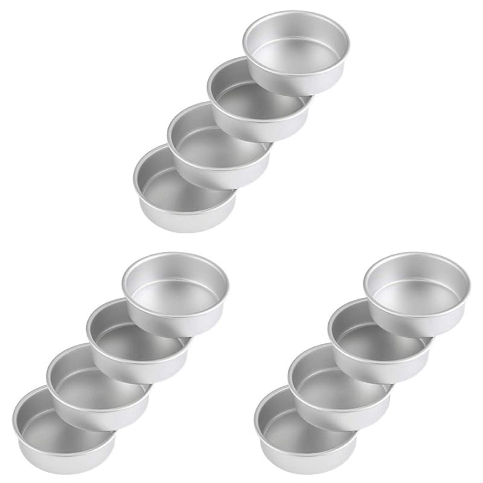 4 Inch Small Cake Pan Set of 12, Baking Round Cake Pans Tins Bakeware ...