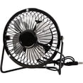 4 Inch Small Usb Desk Fan, Metal Mini Quiet Personal Cooling Fan for ...