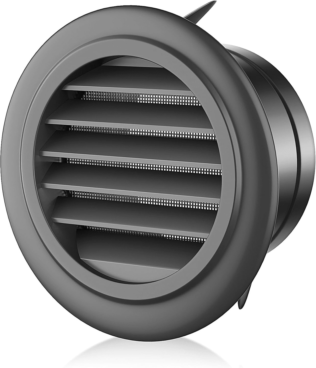 4 Inch Soffit Vent for Exhaust Fan with Built-In Mesh Screen, Black ...