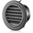 4 Inch Soffit Vent for Exhaust Fan with Built-In Mesh Screen, Black ...