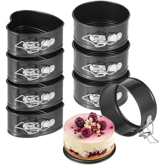 4 Inch Springform Pans, 8 Pcs Mini Springform Pans Set, Spring Form Pan ...