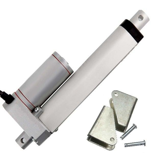 4 Inch Stroke 1000N 225 lbs DC 12 Volt Linear Actuator with Brackets ...