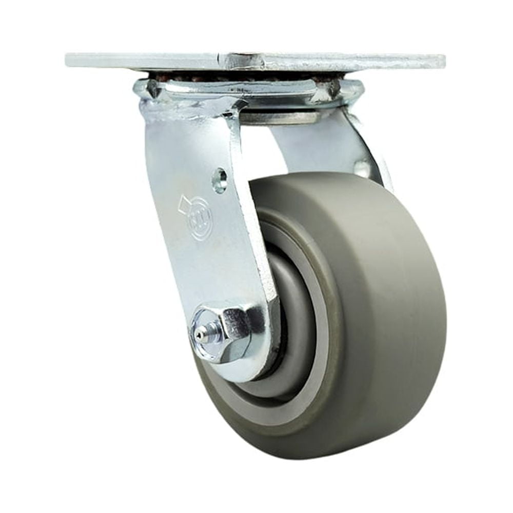 4 Inch Thermoplastic Rubber Wheel Swivel Caster with Roller Bearing SCC ...