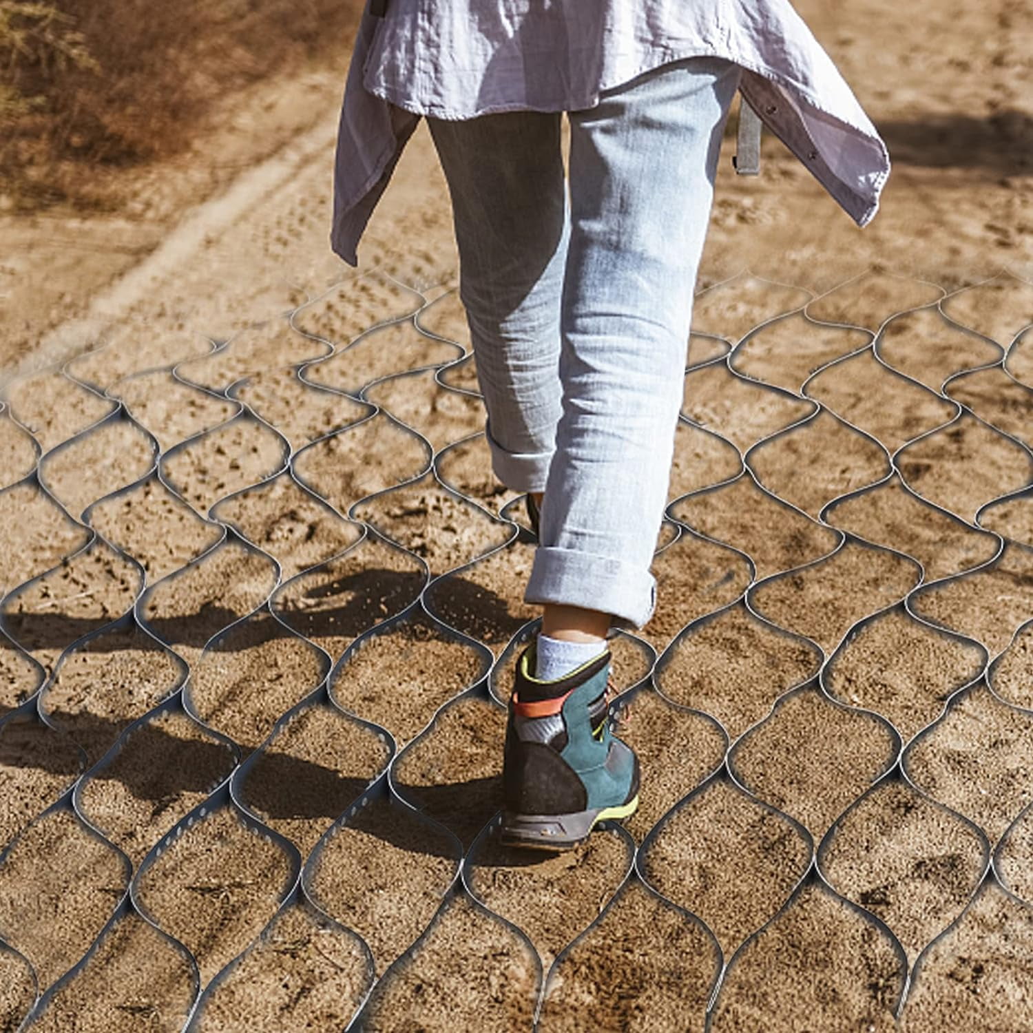 4 Inch Thick Geo Grid Ground Grid 160 Sq Ft Geocells Cellular ...