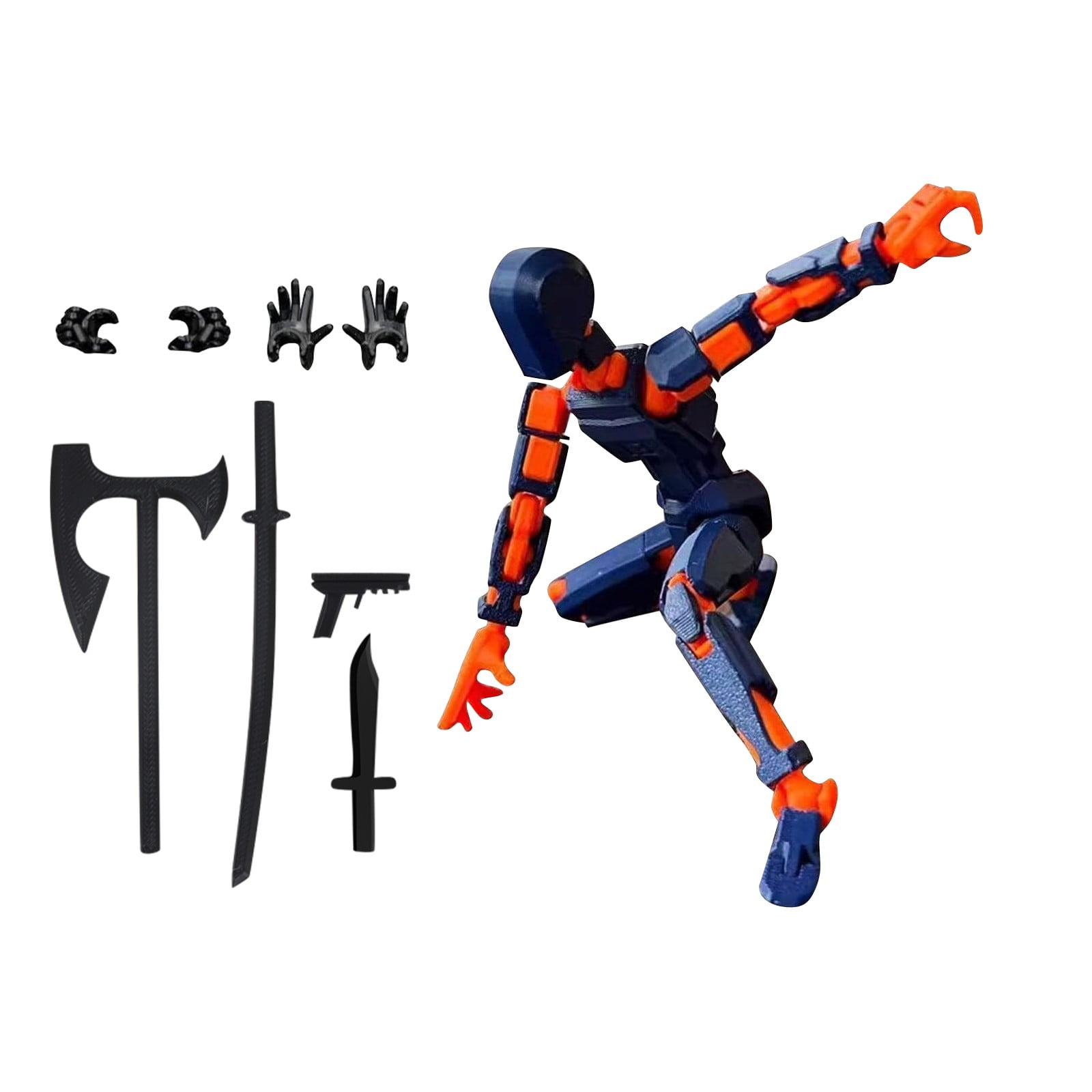 4 Inch Titan 13 Action Figure Collection, 3D Printed Multi-Jointed ...