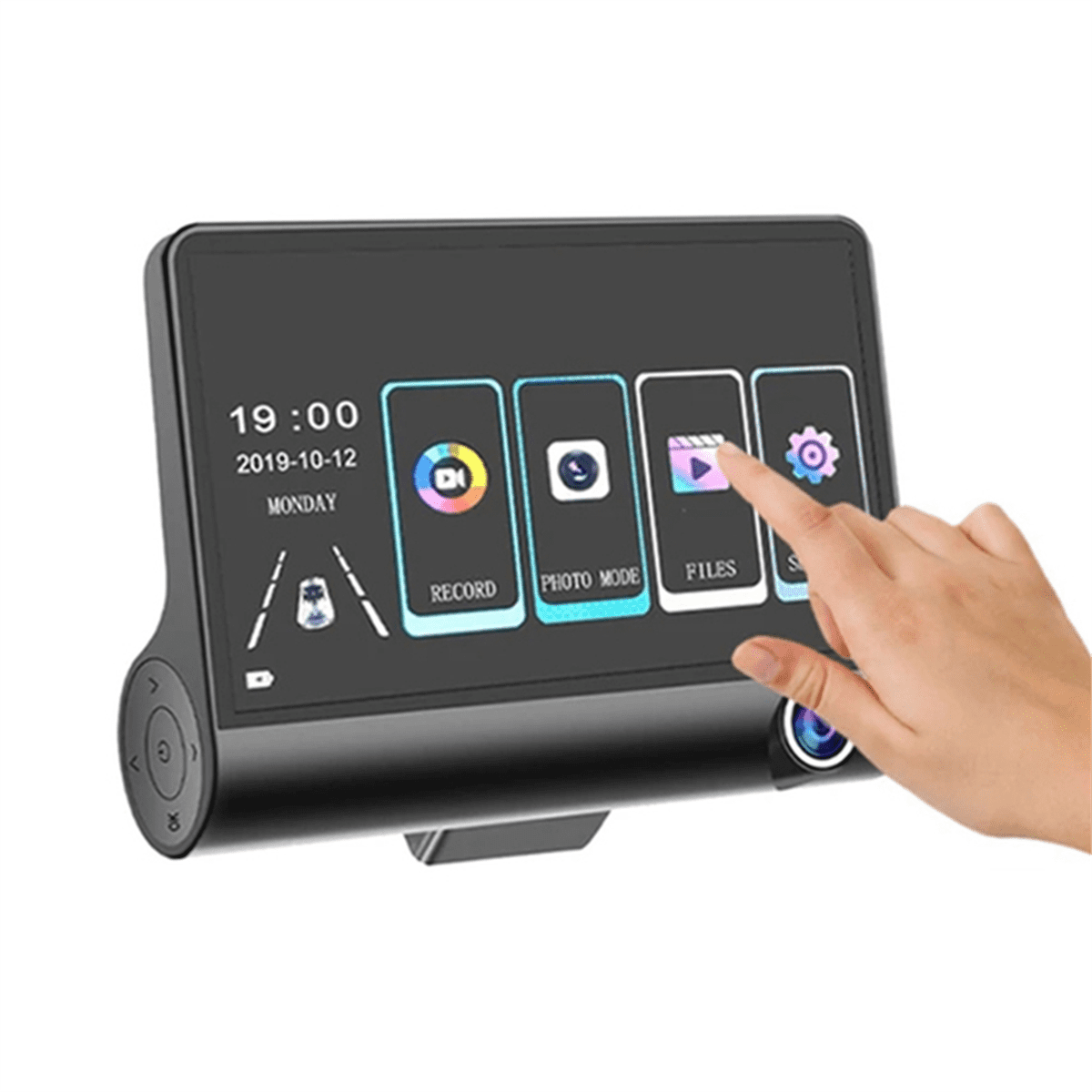 4 Inch Touch Screen Car DVR 1080P Dash Cam Front Inside Camera Night ...