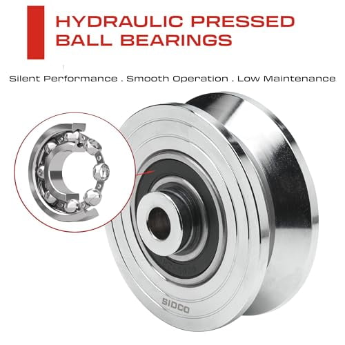 4 Inch V-Groove Wheel - Solid Steel - Sliding Gate Wheel – Heavy Duty ...