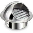 4 Inch Wall Vent Cover Stainless Steel Round Exhaust Grille Ventilation ...