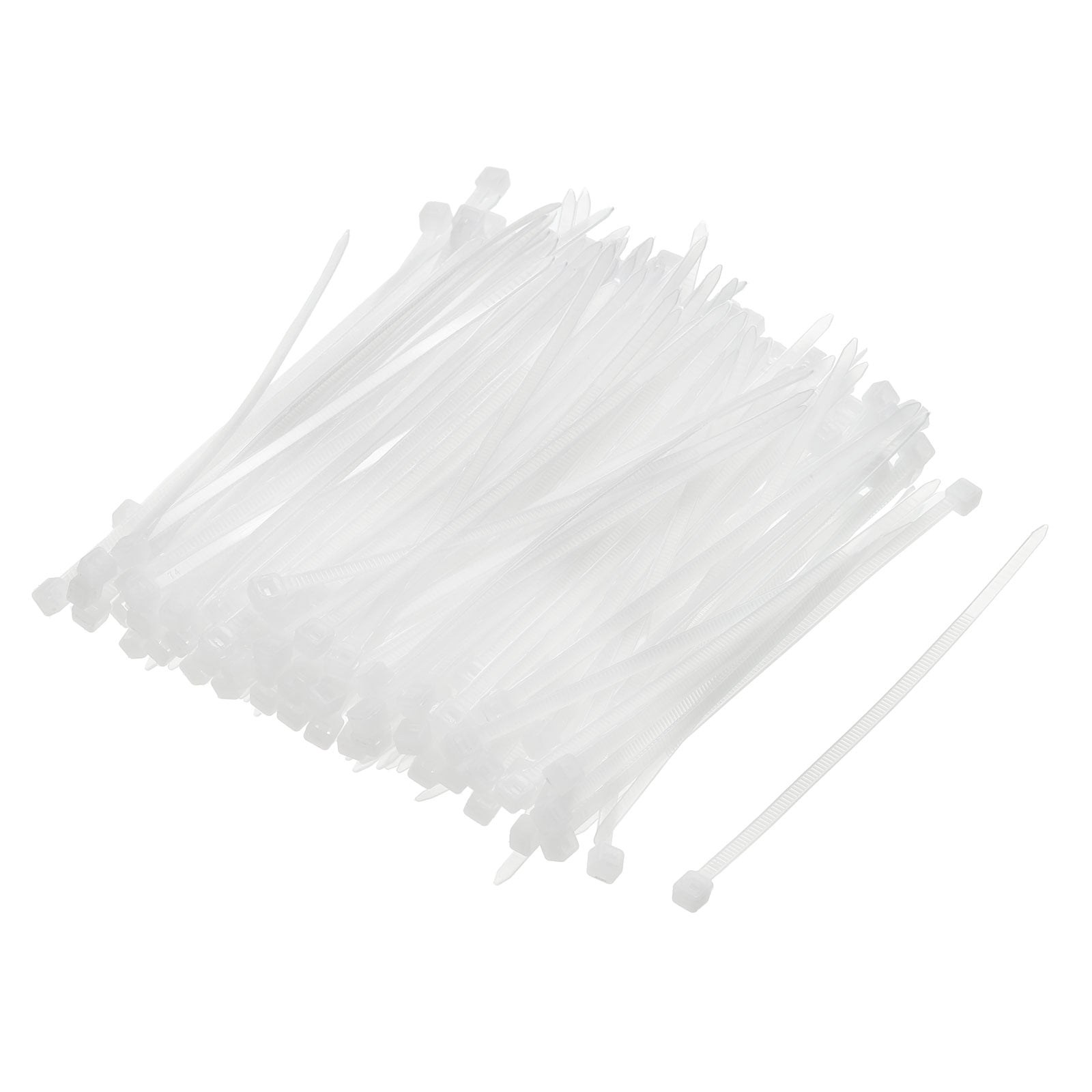 4 Inch White Zip Ties, 500 Pcs Cable Ties Nylon Strip Zip Wire Cable ...