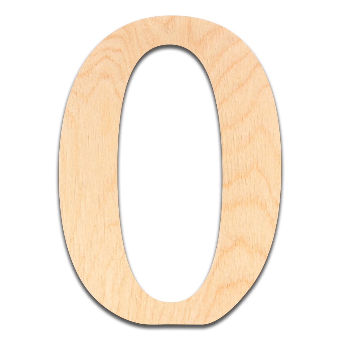 4 Inch Wooden Number 0 Ready for Painting or Decorating - Walmart.com