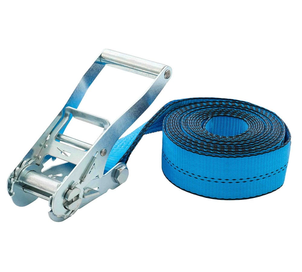 4 Inch x 30 Ft Endless Ratchet Straps - Heavy Duty Zinc-Coated Blue ...