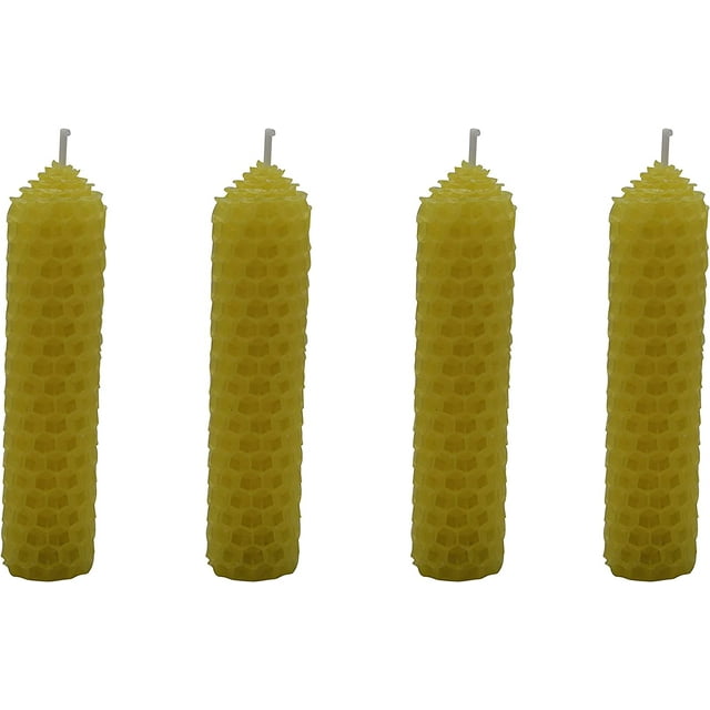 4 Inches 100% Pure Natural Handmade Beeswax Honeycomb Hand Rolled ...