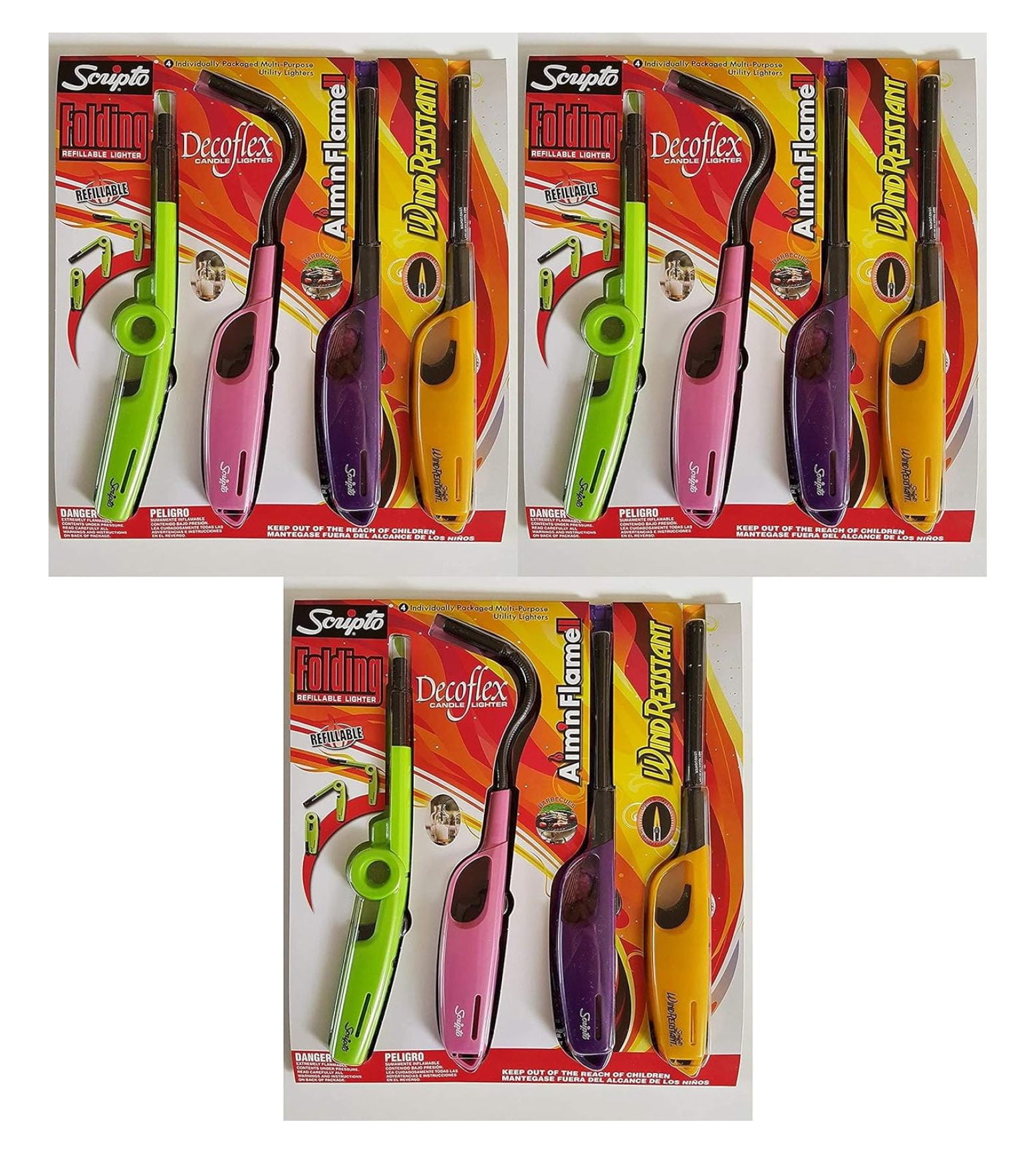 4 Individually Packaged Multi-Purpose Utility Lighters 3 Pack - Walmart.com