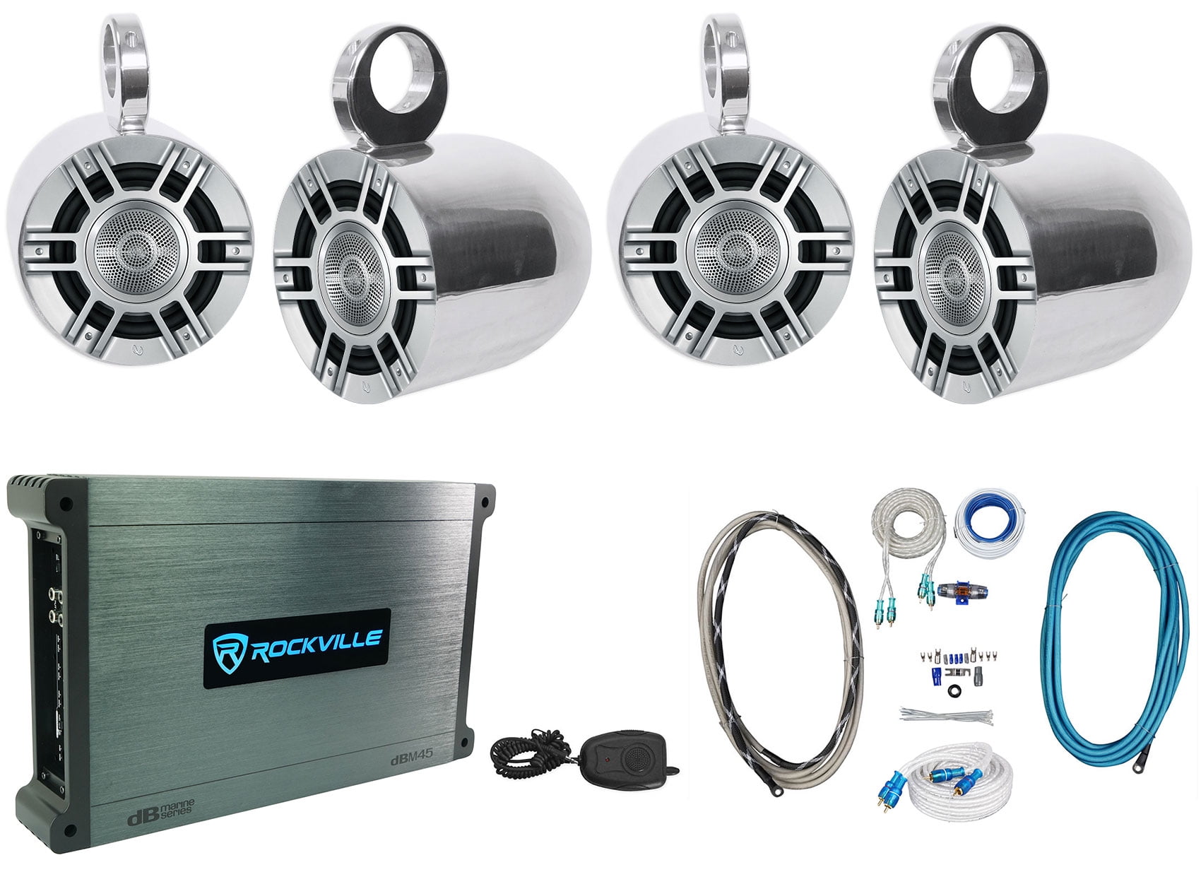 (4) Infinity KAPPA 8135M 8" 500w Marine Tower Speakers w/LED's ...