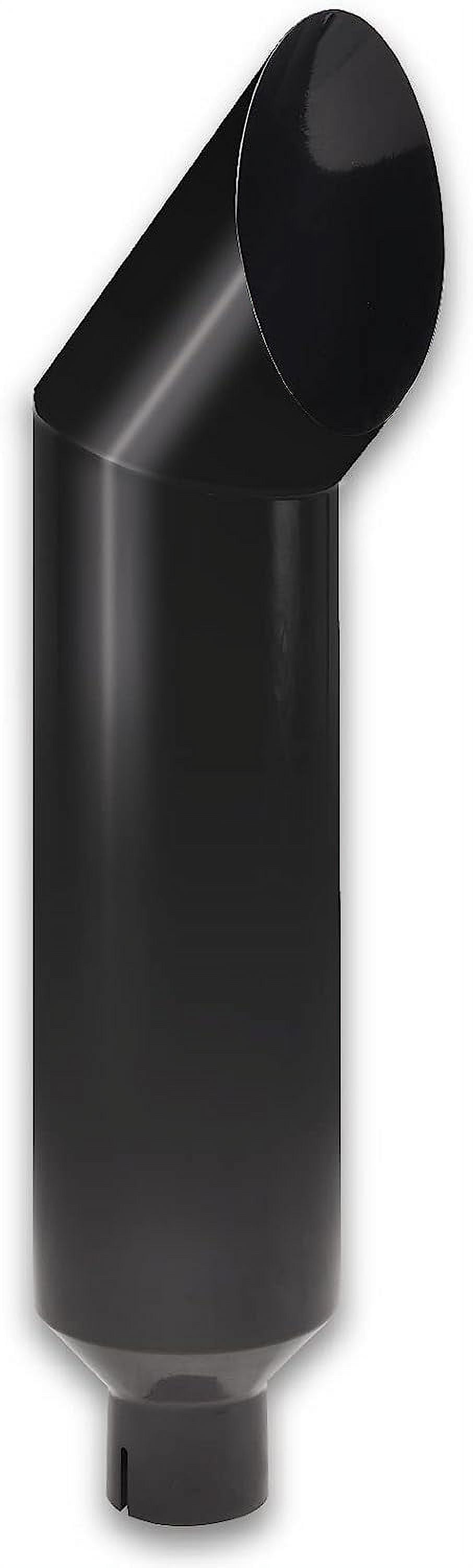 4" Inlet 8" Outlet 36" Tall Diesel Exhaust Stack Tip Polished Stainless ...