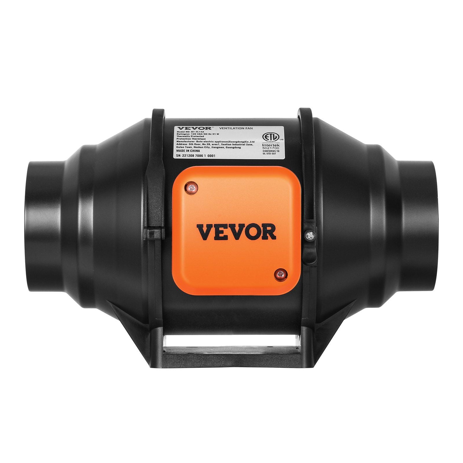 4" Inline Duct Fan & Exhaust Blower Kit with Variable Speed Control for ...