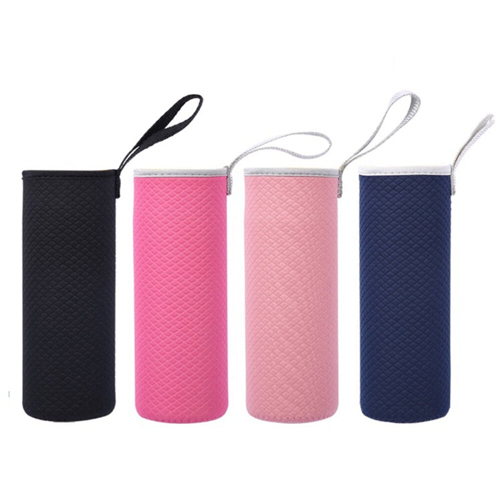 4 Insulated Water Bottle Sleeves for Home, Outdoor, Office (4 Colors ...