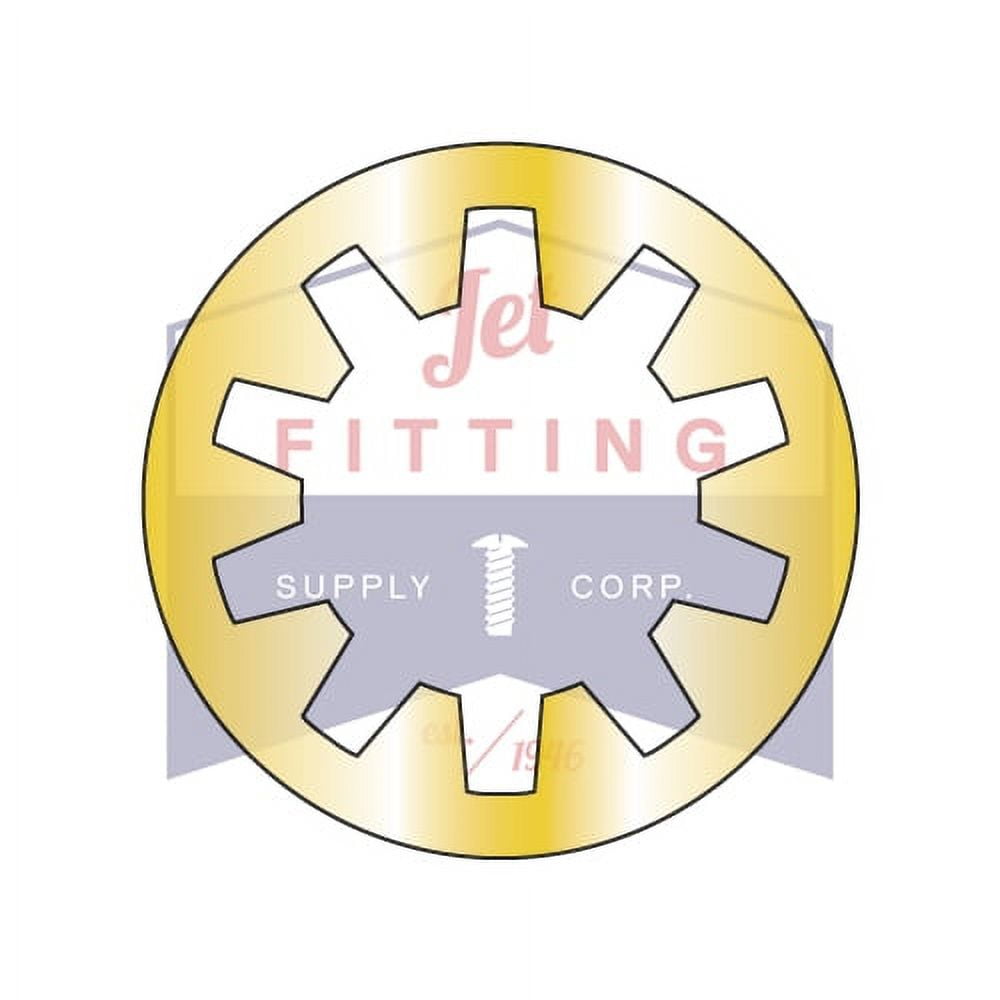 #4 Internal Tooth Lock Washers | Steel | Zinc Yellow (Quantity: 10000 ...