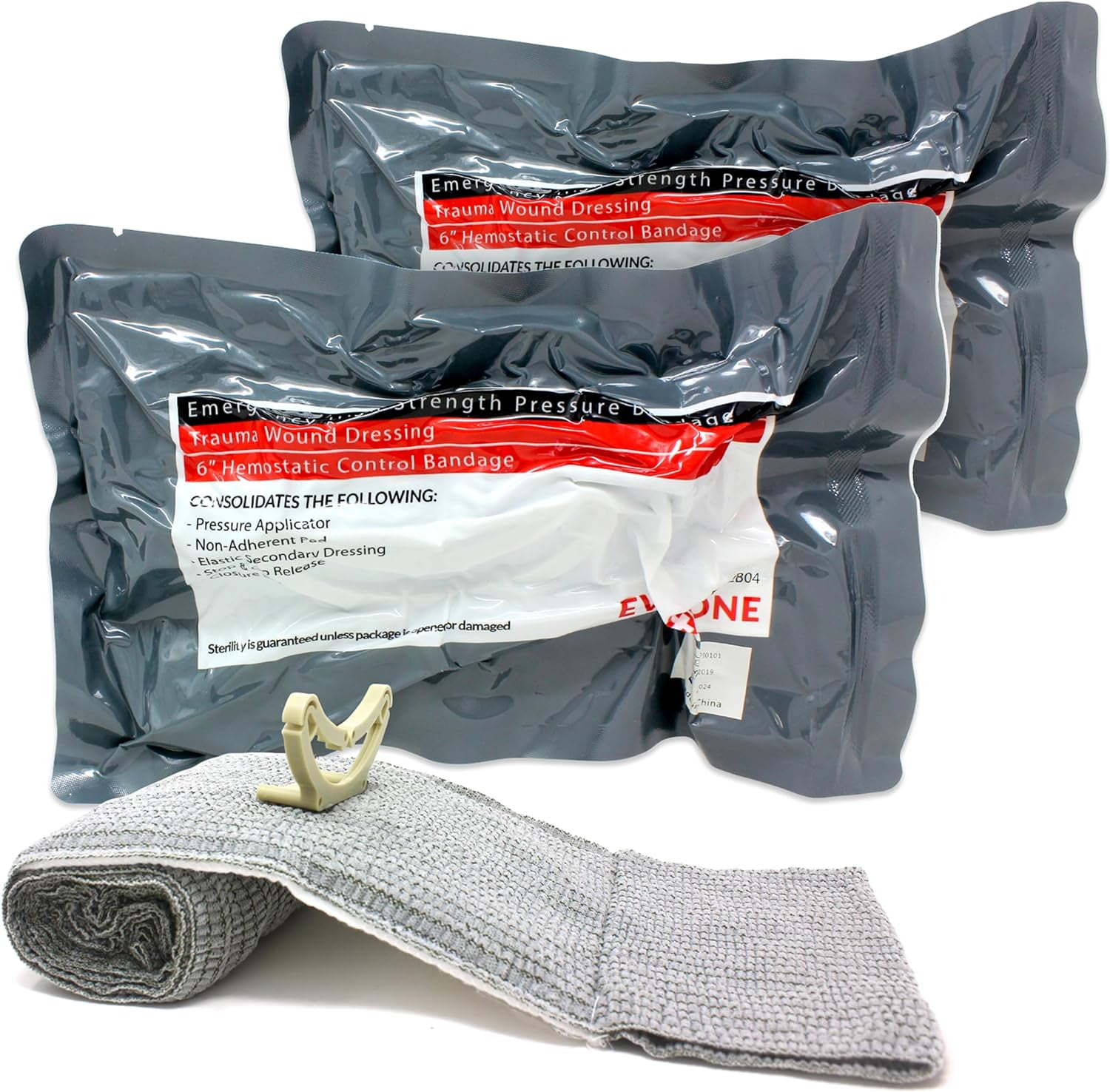 4" Israeli Emergency High Strength Compression Bandage Trauma Wound ...