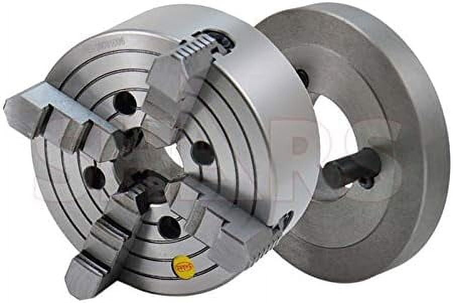 4 JAW CHUCK WITH SEMI-MACHINED D1-4 BACK PLATE, MACHINING REQUIRED 202-5421+202-7490 R ...
