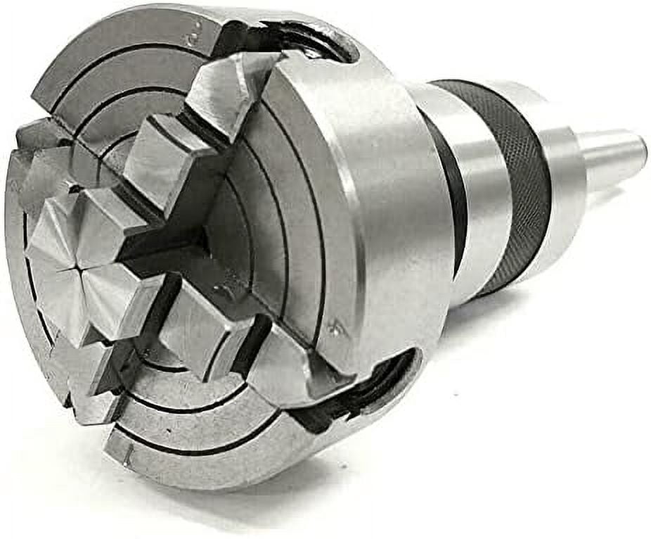 , 4 Jaw 2-3/4In 70mm Independent Lathe Chuck M14 x 1 MT2 Live Revolving ...
