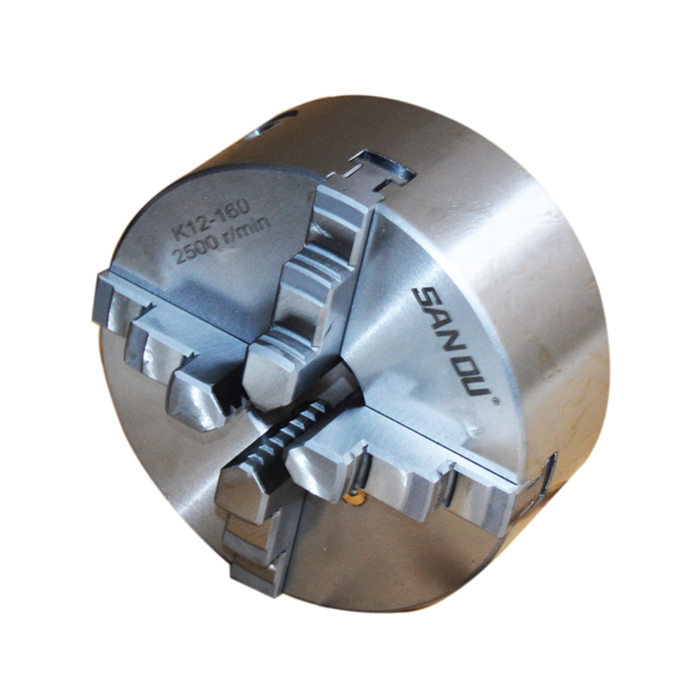 4 Jaw Chuck Self-centering Lathe Chuck Four Jaw Linkage Fixture K12-160 ...