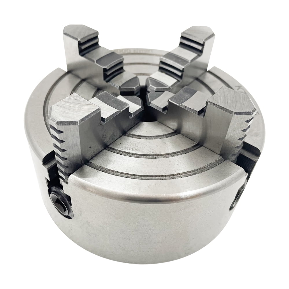 4-Jaw Single Acting Lathe Chuck 4.92 Inch Dia 3000RPM for Lathe Machine ...