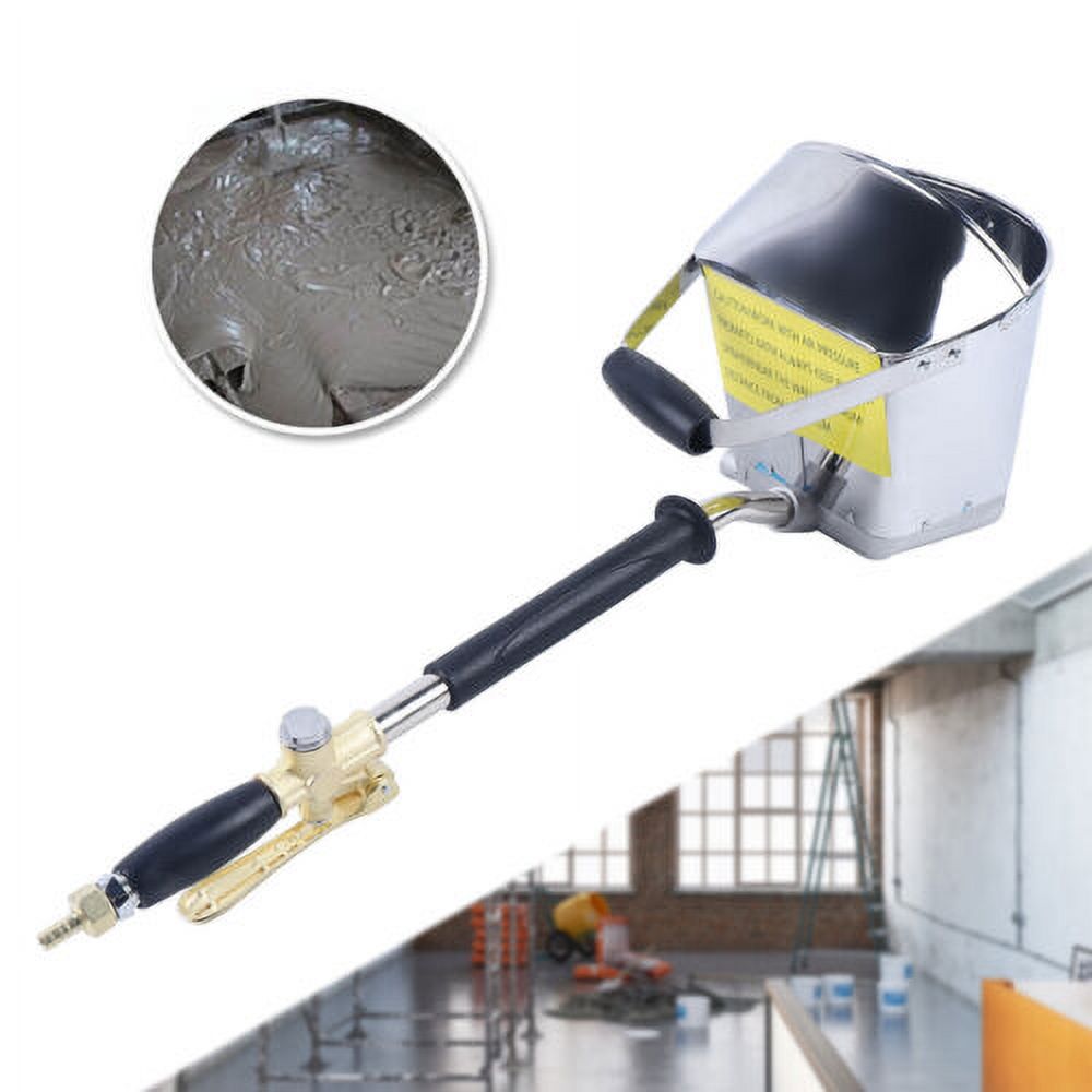 4-Jet Cement Mortar Spray Gun Hopper Stucco Concrete Plaster Paint Wall ...