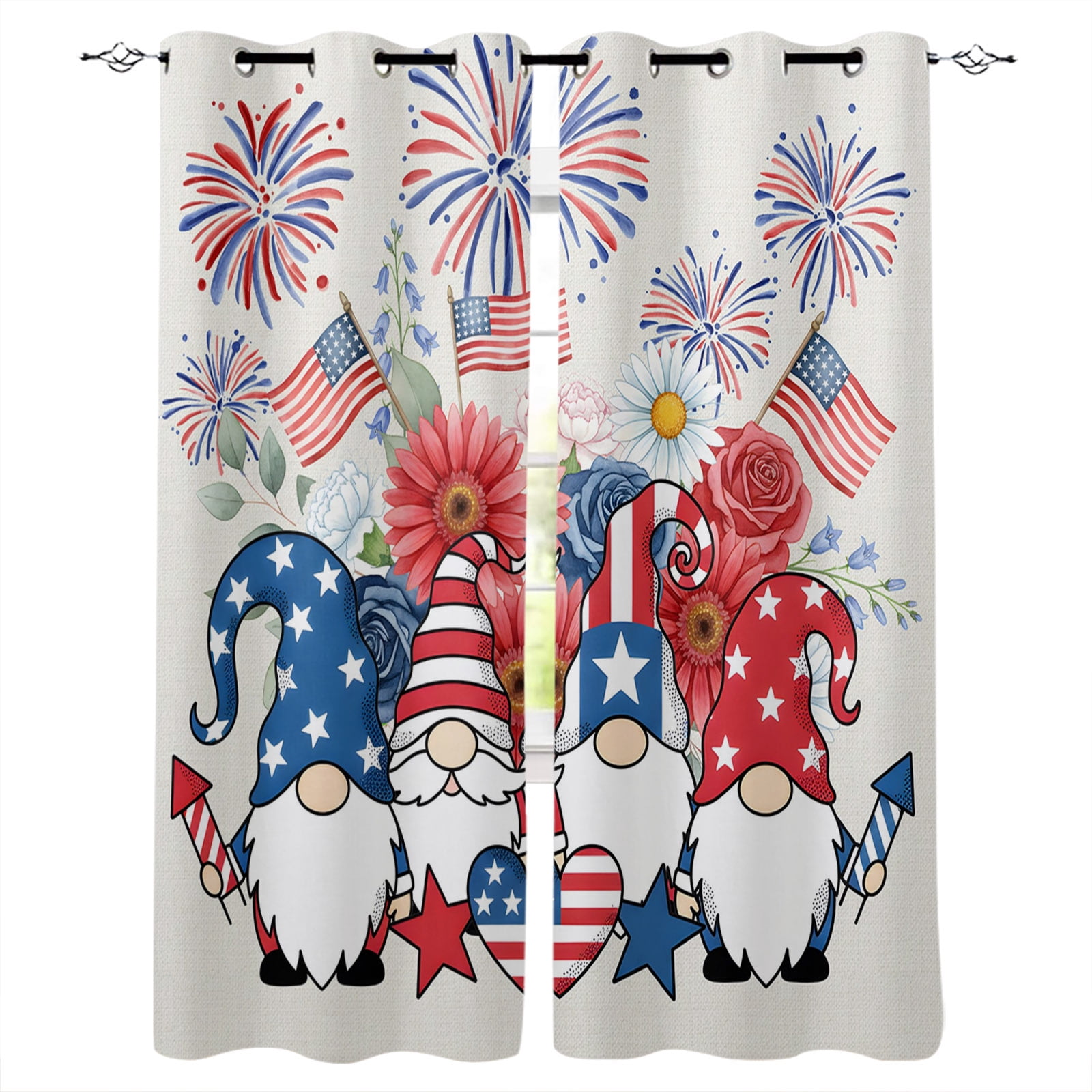 4 of July Blackout Curtains for Bedroom/Living Room, Thermal Insulated ...