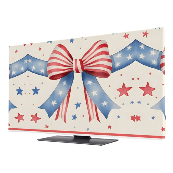 4 of July TV Cover for 32 Inch Screen,Stretch Fabric Dustproof TV ...