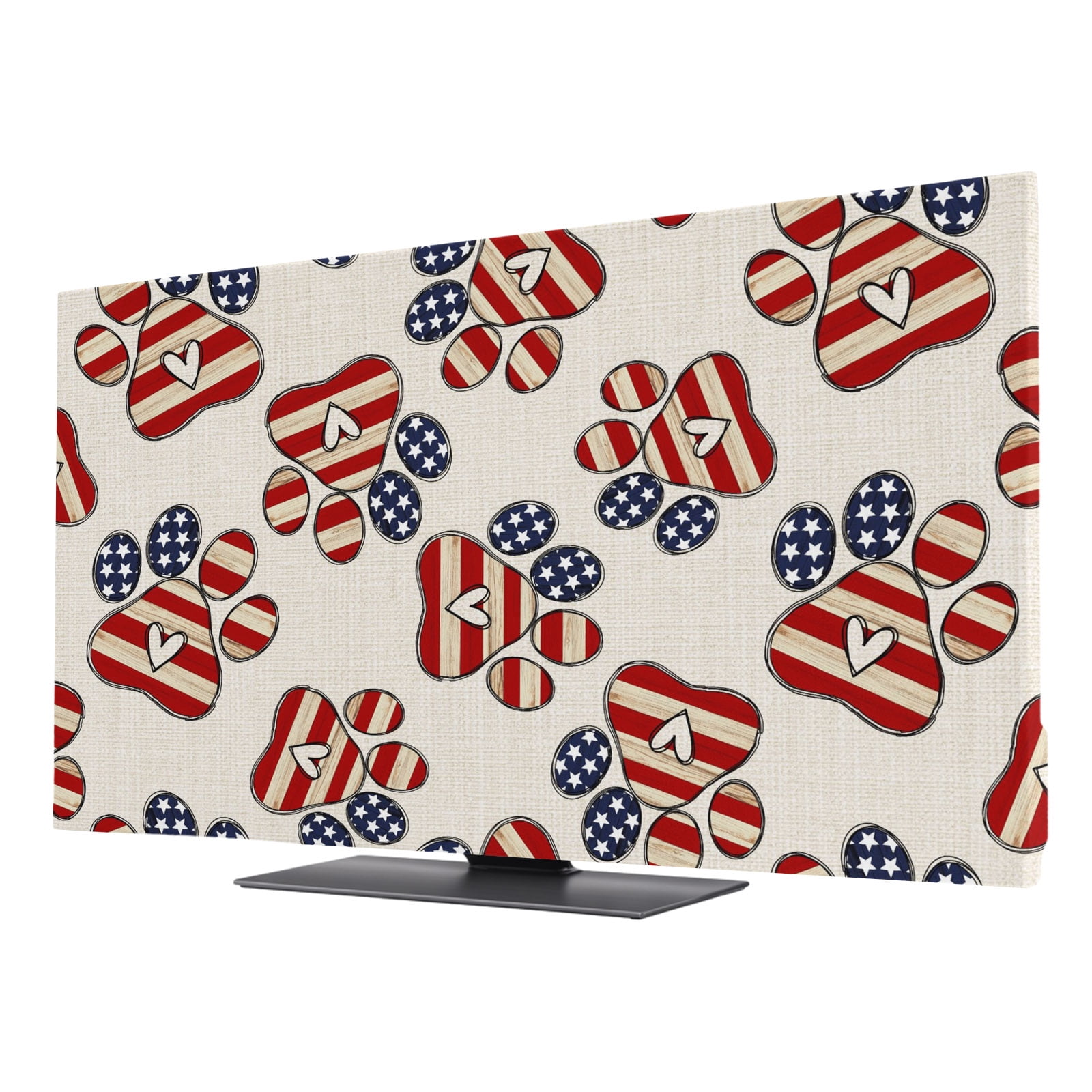 4 of July TV Cover for 50 Inch Screen,Stretch Fabric Dustproof TV ...