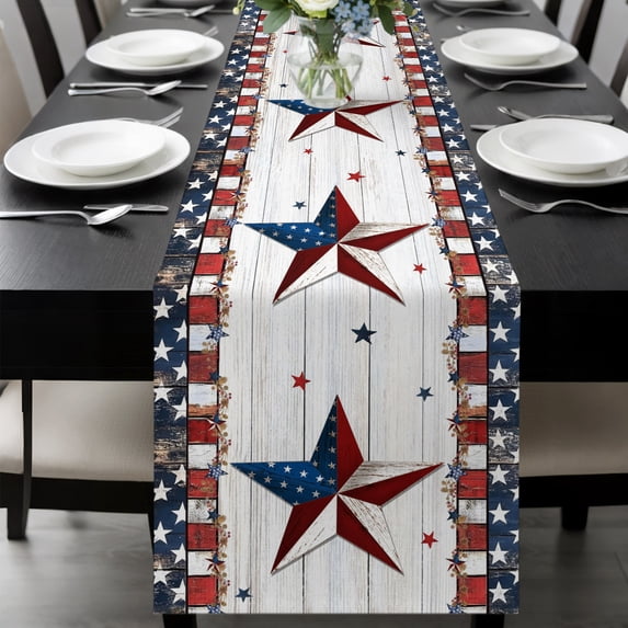4 of July Table Runner 72 Inches Long,Dining Table Runners Dresser ...