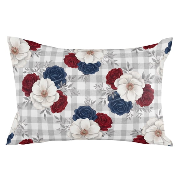 4 of July Throw Pillow Cover 16 x 24 Inch Decorative Pillow Cover ...
