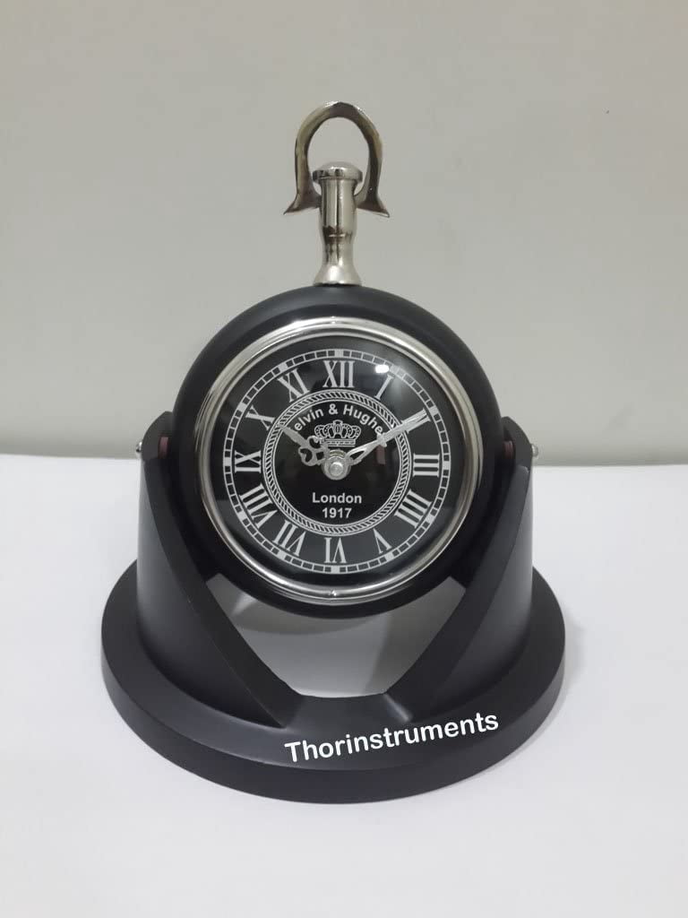 THOR INSTRUMENTS Nautical 4" London 1917 Desk Table Clock Home Decor ...