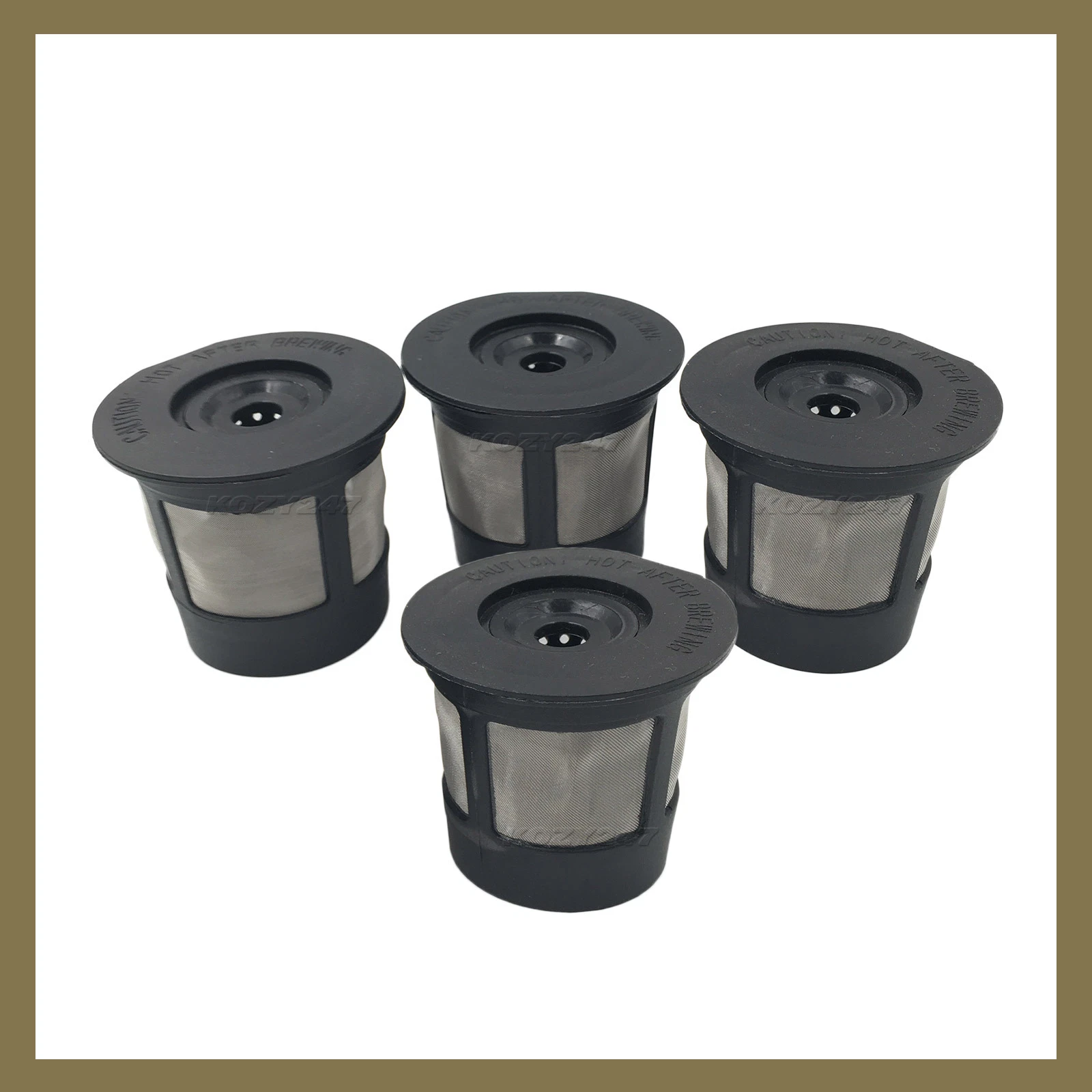 4 Keurig 1.0 Reusable Refillable Single Coffee Replacement Mesh Filter ...