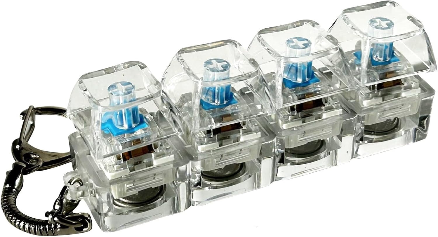 4-Key Keyboard Clicker Fidget, Mini Keyboard Fidget Toy, Portable ...
