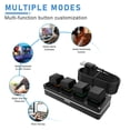 4 Key Programming Macro Custom Knob Keyboard RGB Hotswap Macropad(Black ...
