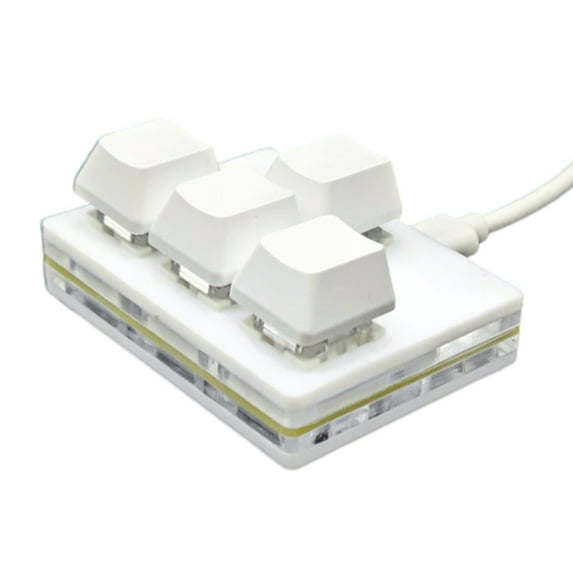 4-Key Select One Handed Keyboard Gaming Mechanical Keyboard Keypad ...