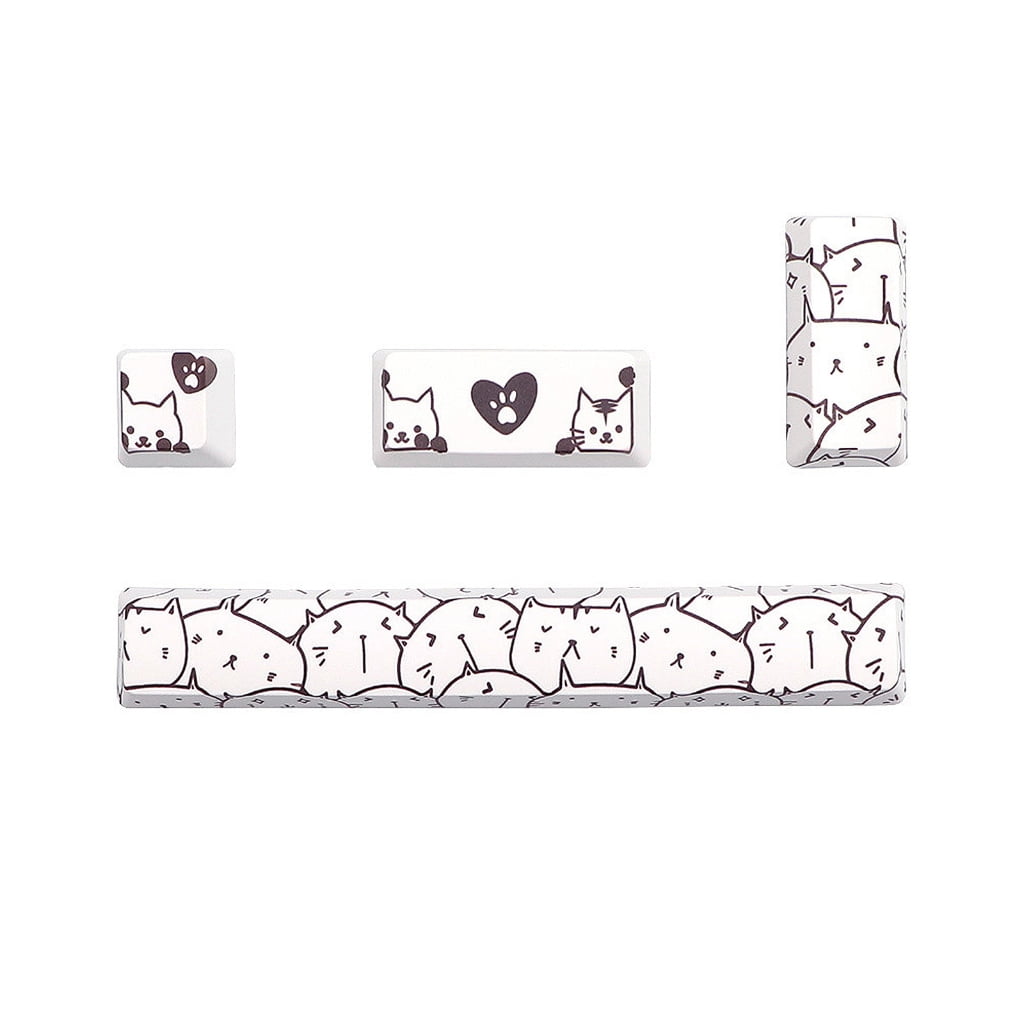 4 Keycap Set Keyboards Keycaps 6.25U Five Sides 4 keys Dye-subbed ...