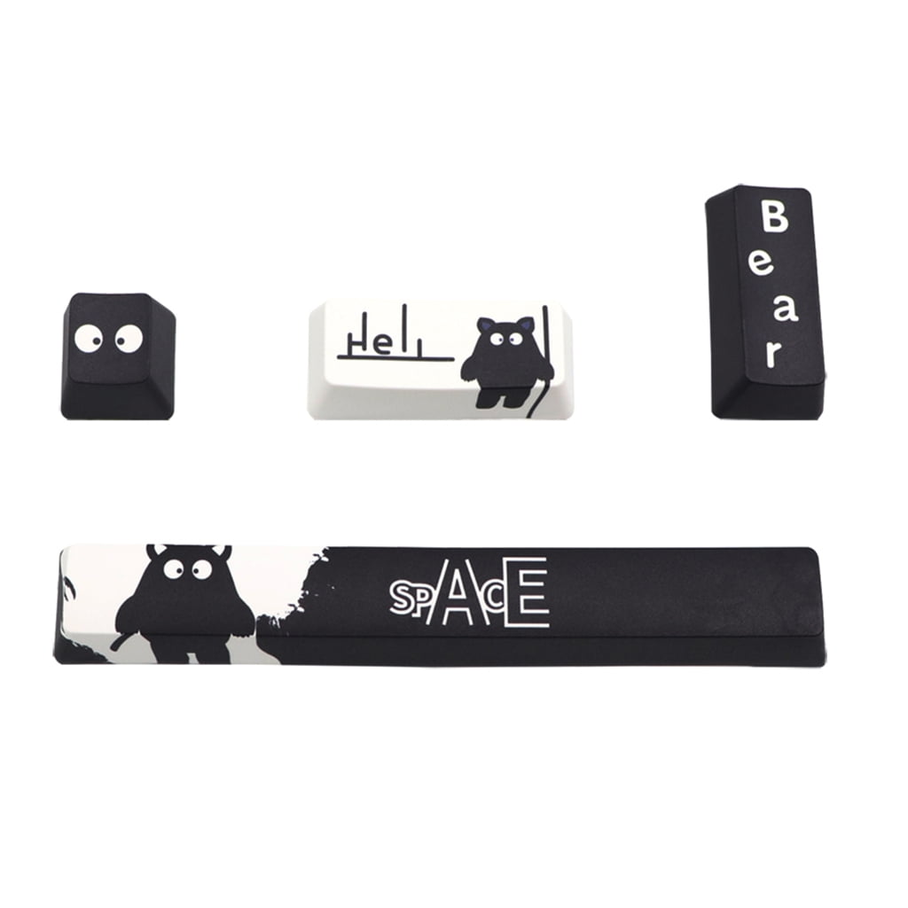 4 Keys KeyCaps OEM Enter Space Keycaps PBT Dye Subbed Different Themes ...